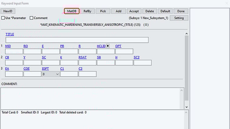 How many material libraries for LS-DYNA does LS-PrePost have?